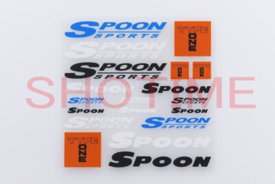SPOON SPORTS Rogo TYPE ONE Sticker Decal 126mm/127mm Set INTEGRA DC2 ...