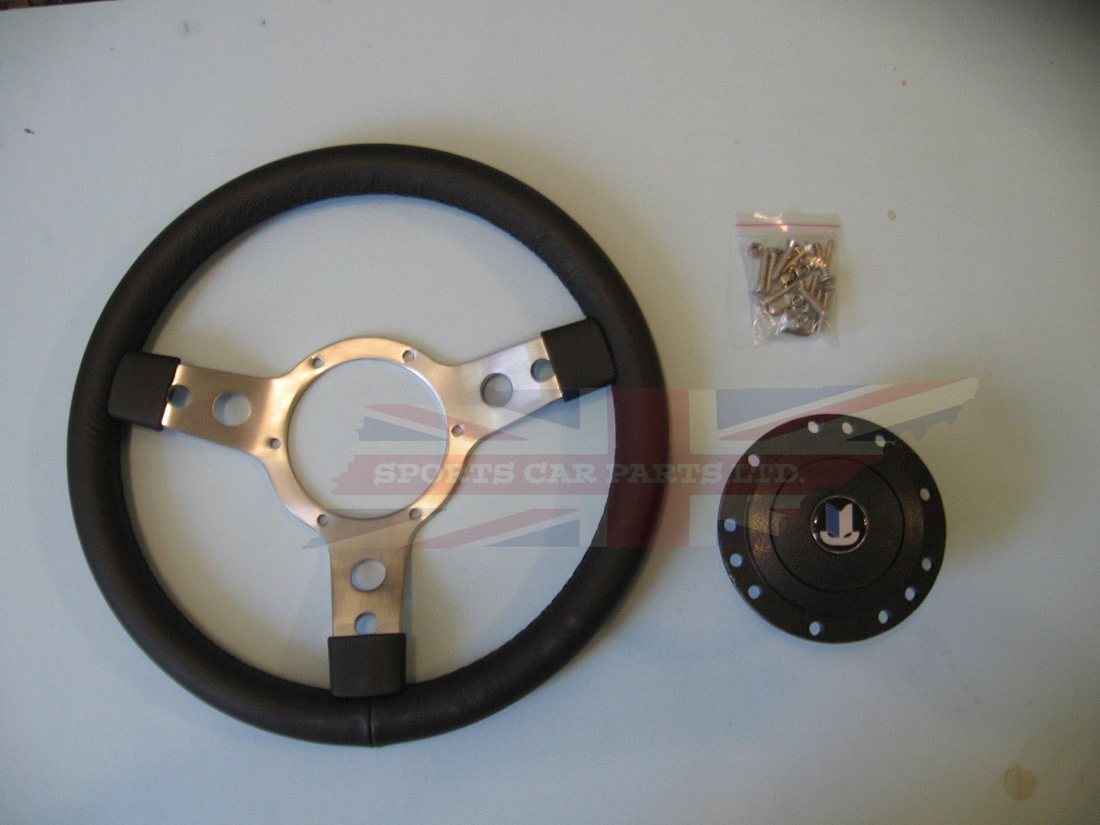 New 13" Leather Steering Wheel & Hub Adaptor Triumph TR4 TR4A TR6 1969 ...