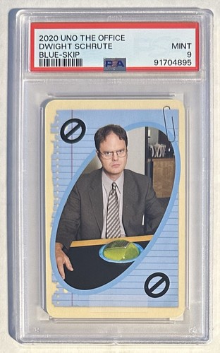 2020 UNO The Office Blue-Skip | DWIGHT SCHRUTE - PSA MINT 9 | New Slab ...