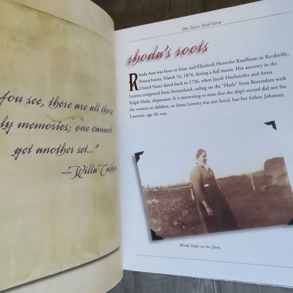 A Memoir of Grandma Rhoda Yoder - The Twice Paid Farm, by Twila Schrock ...
