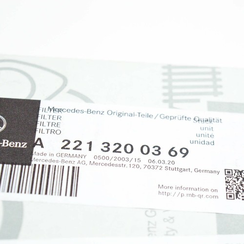 MERCEDES-BENZ S W221 AIR SUSPENSION COMPRESSOR FILTER A2213200369 NO🇺🇸 ...