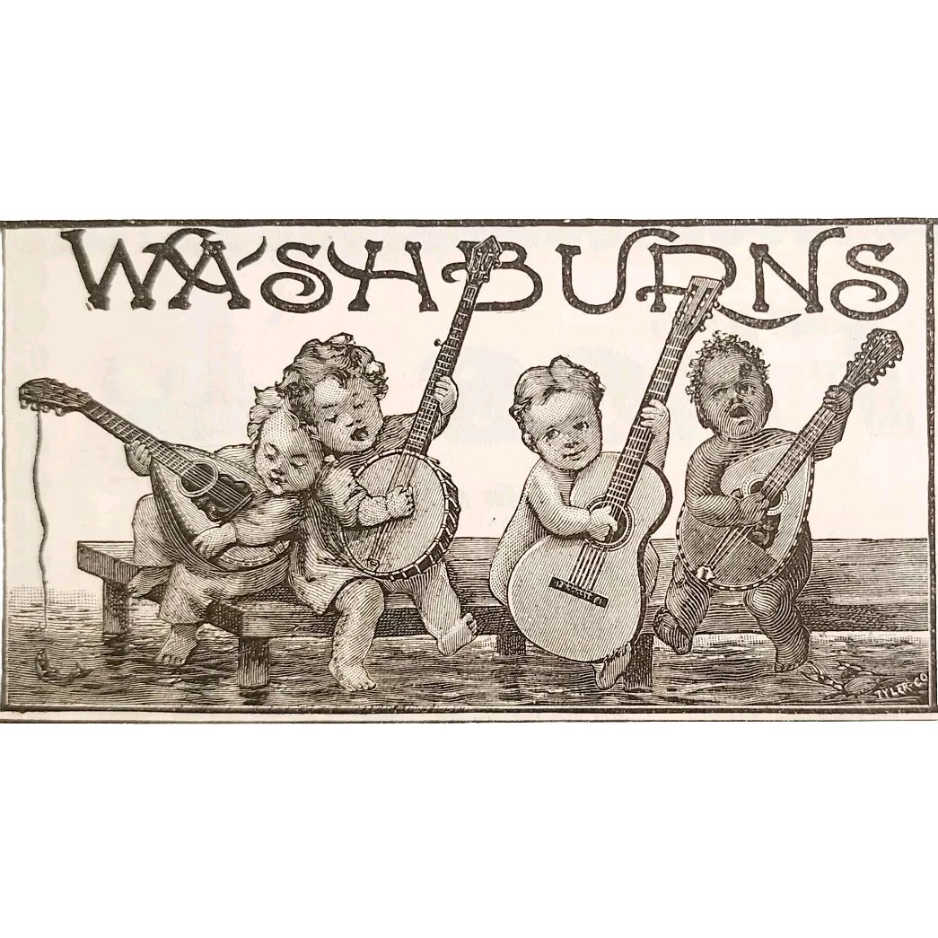 Washburn Guitars Mandolins 1899 Advertisement Victorian Musical ...