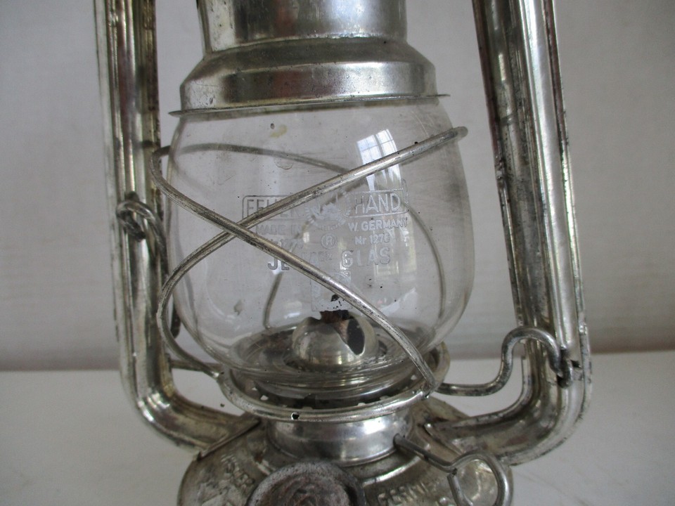 Vintage Feuer Hand Feuerhand lantern 275 baby made in Western Germany ...