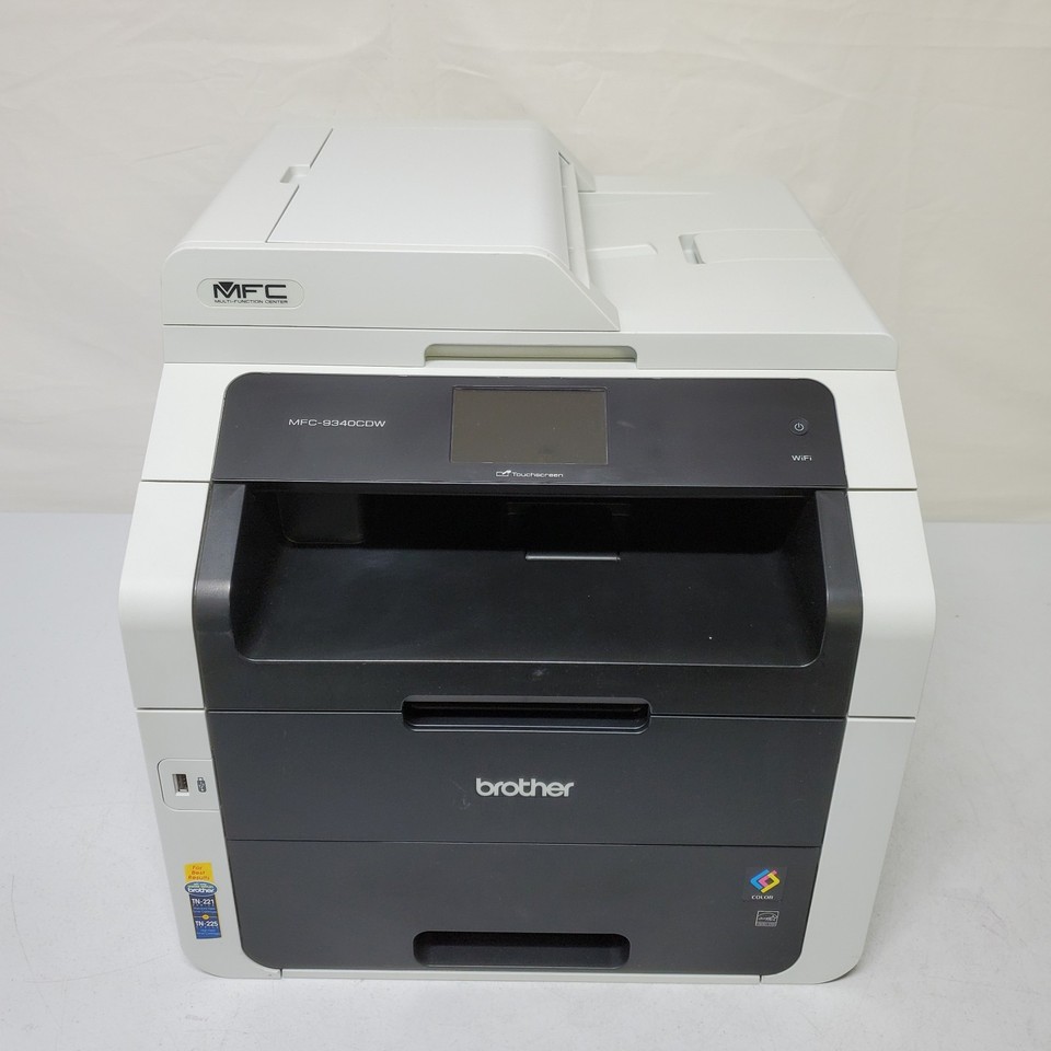Brother MFC-9340CDW Color Laser Printer *READ* W/Toner All-In-One Wi-Fi ...