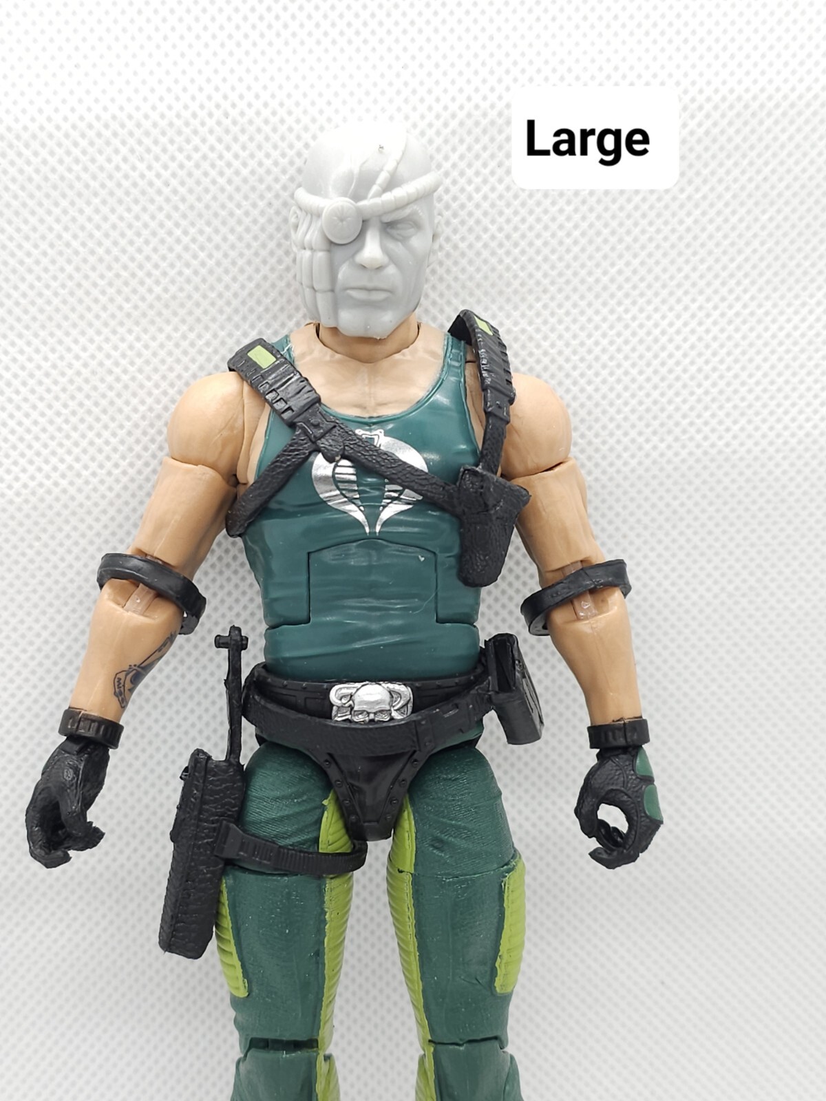 3d Printed COBRA LA GOLOBULUS LARGE Head 1:12 GI Joe Classified/Marvel ...