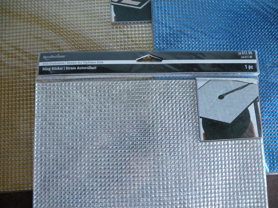 Grad Cap Stickers Bling Graduation Hat Decoration Lot 3 By ...