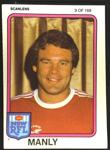 1981 #9 Graham Eadie Manly Sea Eagles Scanlens rugby league NRL card | eBay