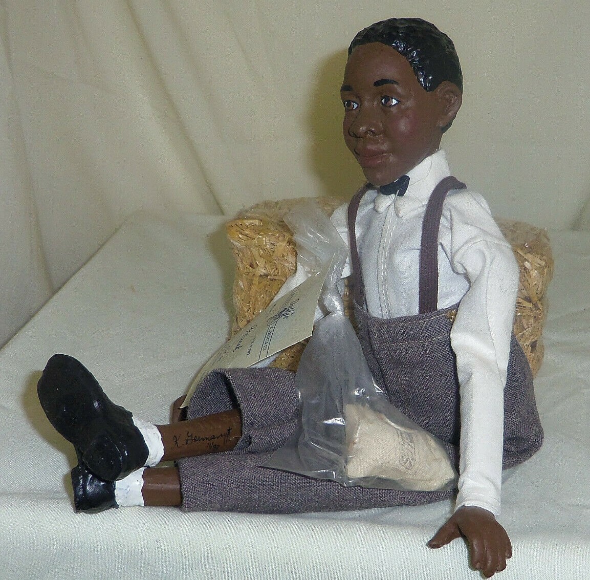 Micha signed Daddy's Long Legs African American Black boy resin doll ...