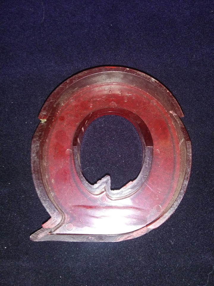 Vintage Red Plastic Letter Q 4" Tall 1/2" Thick Hanging Letter ...