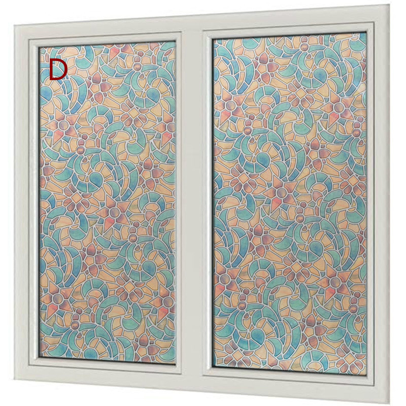 Self-adhesive Glass Film Frosted Opaque Window Sticker Washroom Bedroom ...