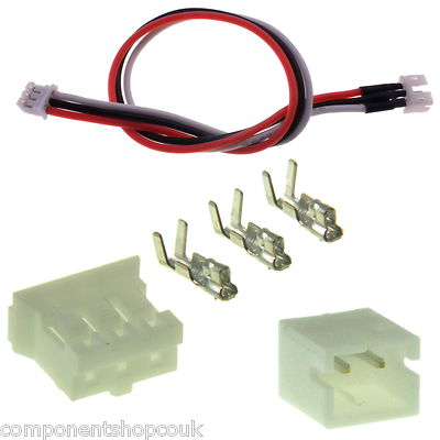 JST PH MCPX 2-3 Pin RC Connector Plug 2mm Pitch or Leads or Extensions ...