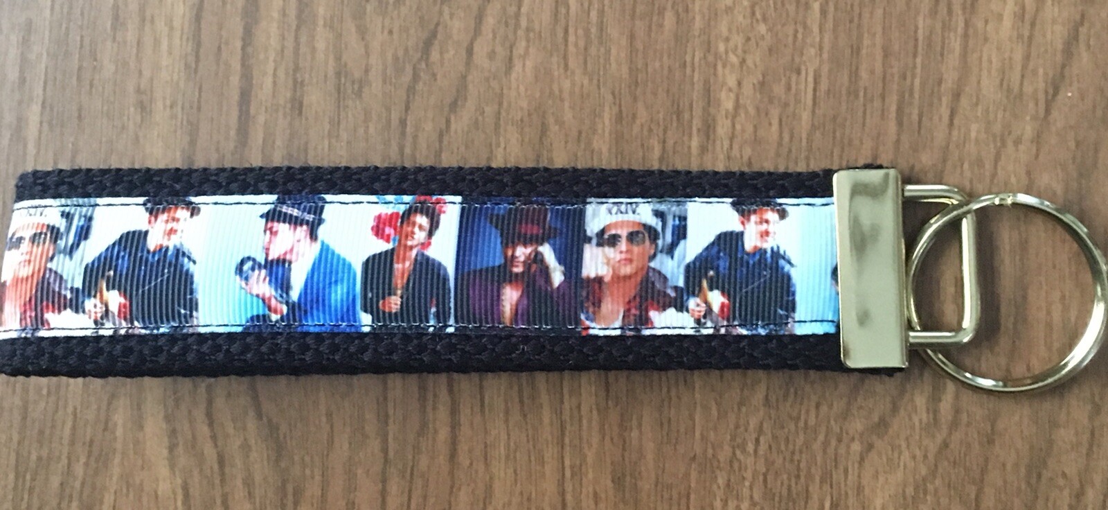 Rock Singer Wristlet Key Fob Zipper Pull Key Chain | eBay