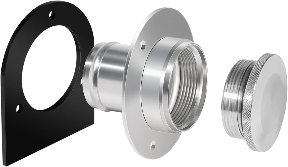 Remote Fuel Tank Filler Neck and Gas Cap Kit For 2" Filler Hose ...