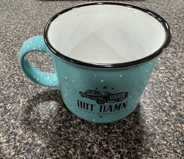 ** OOAK ** 15 OZ MUG "HOT DAMN - I'M HOT " RETRO MUG -- GAG GIFT | eBay