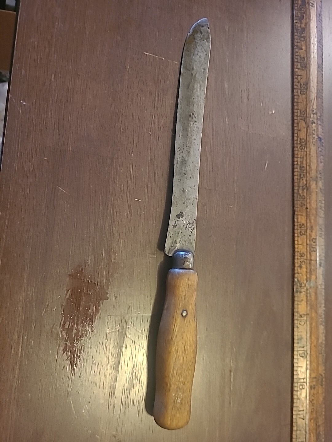 D. HARRINGTON & SON SOUTH BRIDGE MASS. 7 1/2" Blade BUTCHER KNIFE ...