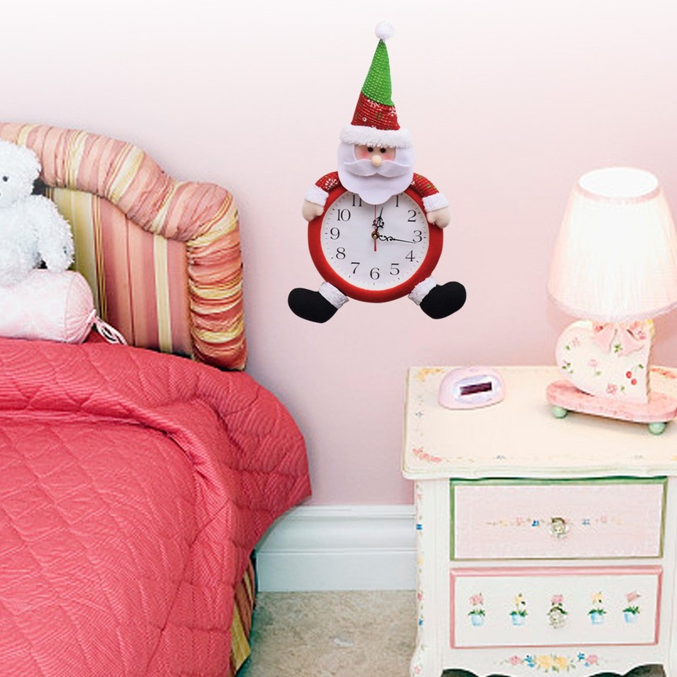 Wall Clock for Living Room Bedroom Decorative Snowman Electronic | eBay ...