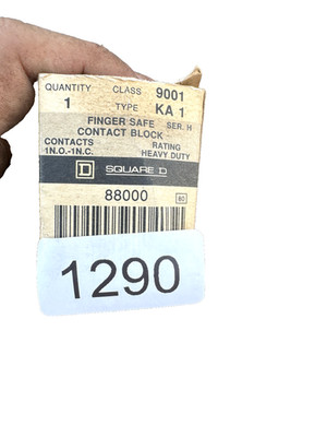 Square D 9001 KA1 Finger Safe Contact Block Series H | eBay