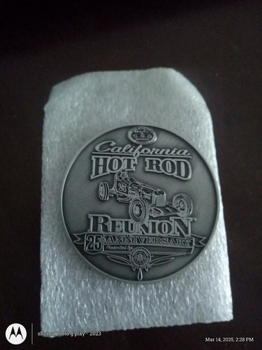 NHRA California Hot Rod Reunion 25th Anniversary Pewter The Medal 2016 ...