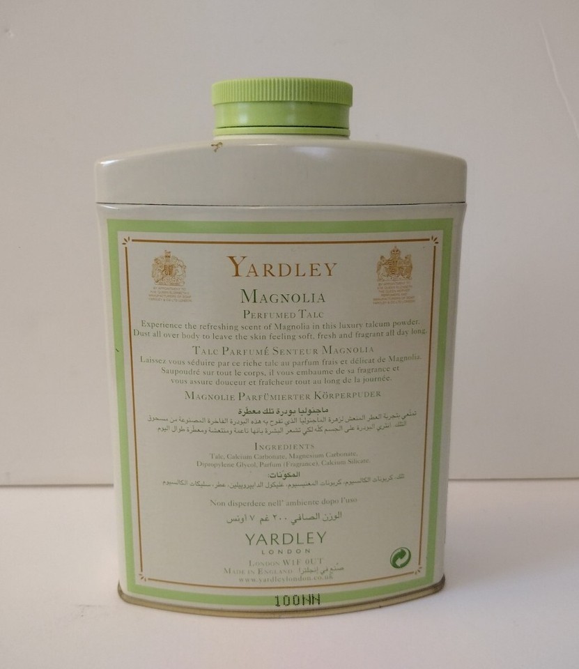 Very Rare Yardley Magnolia Perfumed Talc Powder in Original Tin | eBay