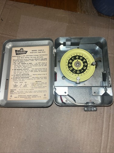 Intermatic Time Switch Control Box C8301-S Single Pole Single Throw 1 ...