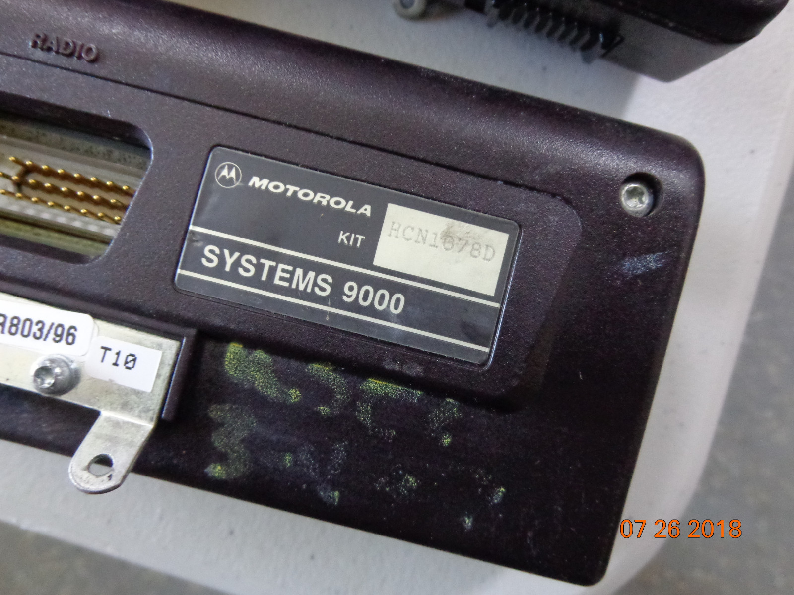 Motorola spectra ASTRO XTL5000 Radio SYS 9000 HCN1078D W9 Control Head ...