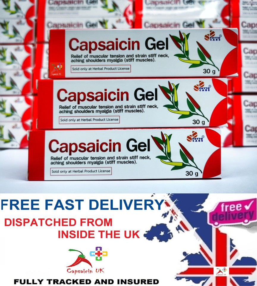 Capsaicin Gel Rheumatoid Osteoarthritis Pain Capsicum Cream UK SELLER ...