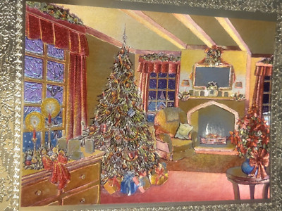 9 Paper Magic Group Christmas Holiday Greeting Cards w. Envelopes Shiny ...