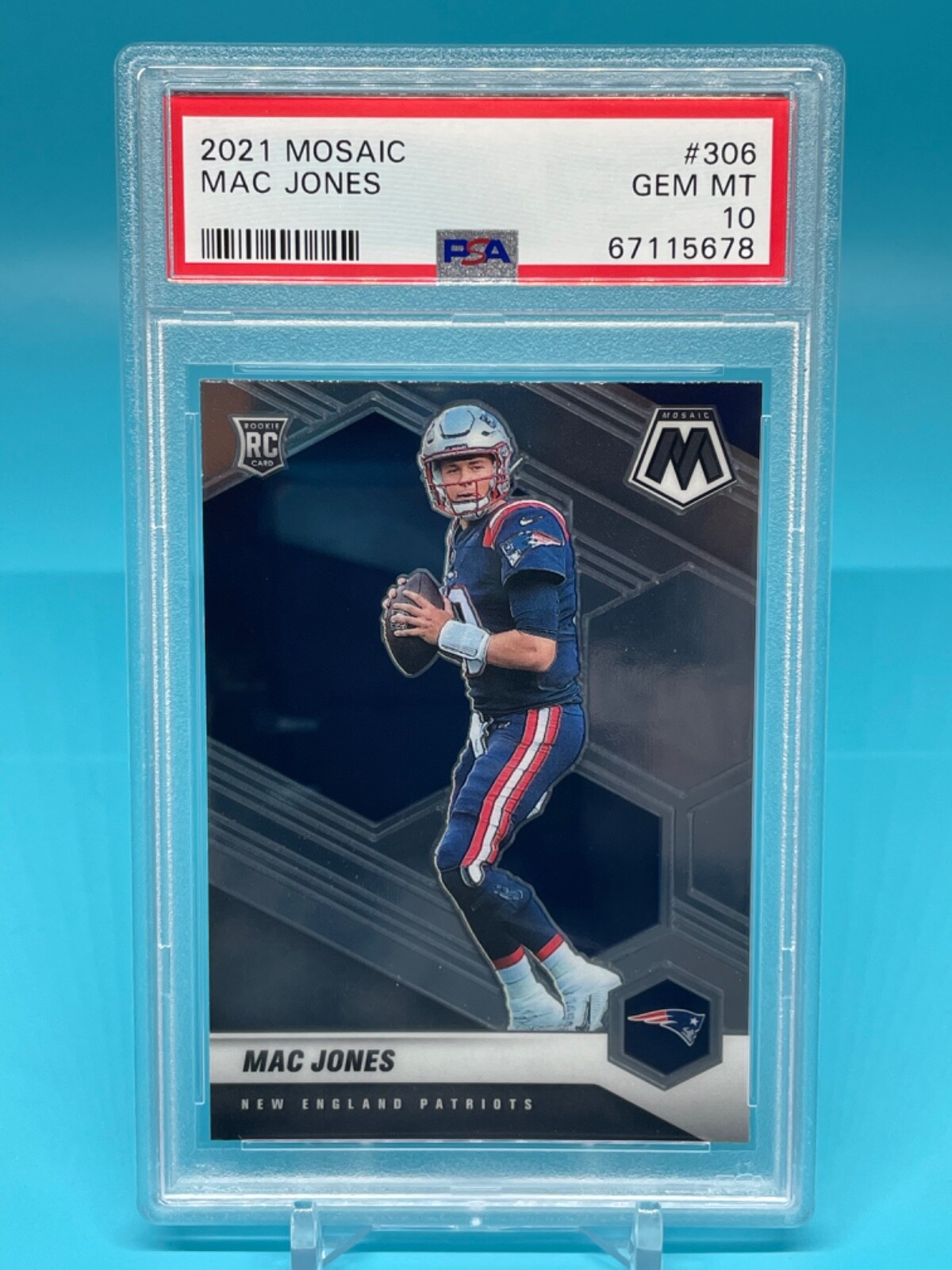 2021 Panini Mosaic Mac Jones Rookie Card RC #306 PSA 10 Gem Mint ...