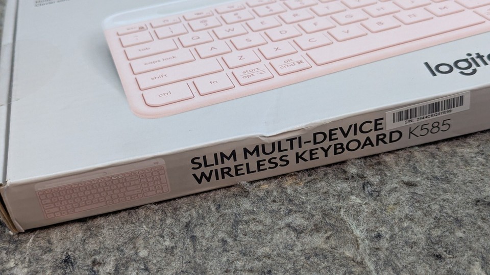 Logitech K585 Wireless Keyboard slim Multi-device Quiet Typing ...