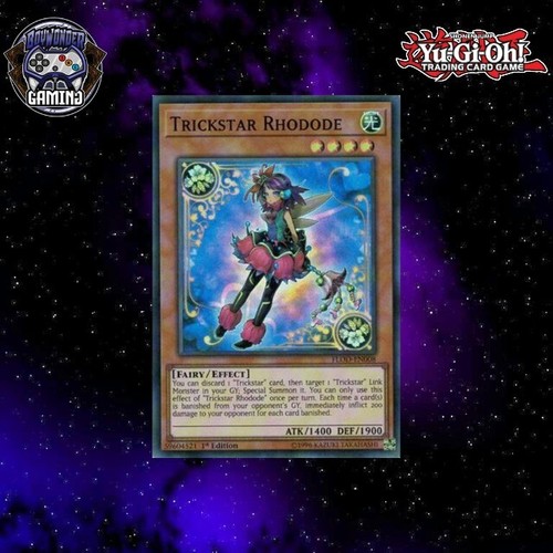 1st Edition Super Rare Trickstar Rhodode FLOD-EN008 M/NM - YGO TCG | eBay