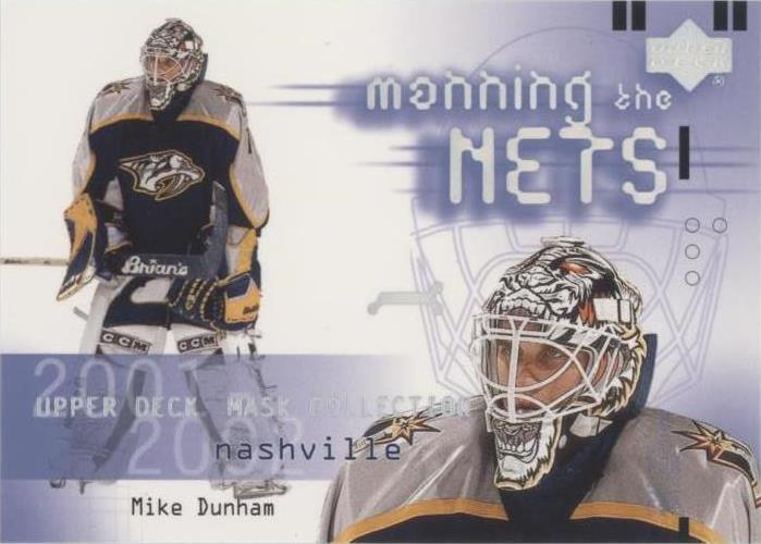 2001-02 Upper Deck Mask Collection - Manning the Nets Mike Dunham #117 ...