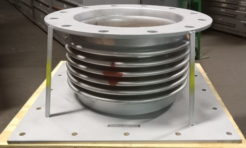 NEW MICROFLEX METAL EXPANSION JOINT 22"X22" SQUARE BASE 19" OD FLANGE ...