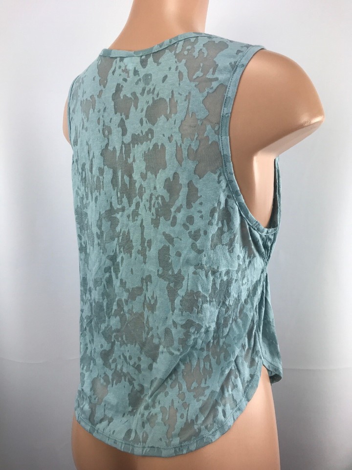 Joy Lab Tank Top Burnout Cinch S M L XL Light Blue JoyLab Target ...