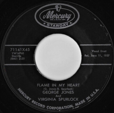 George Jones (2) And Virginia Spurlock - Flame In My Heart / No, No ...