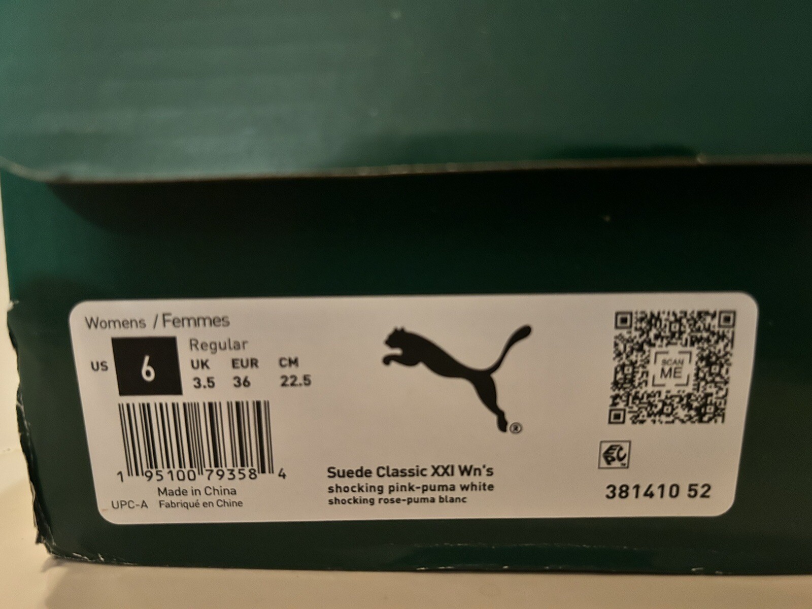 Women’s US size 6 Pink Puma Sneakers! New In Box With Extra Pair Of Fat ...