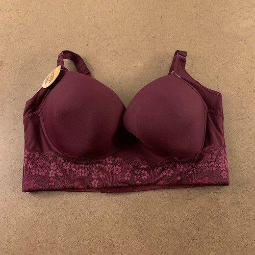 Fajas Super Women's Size 40D Burgundy Wide Back Band Underwired Control ...