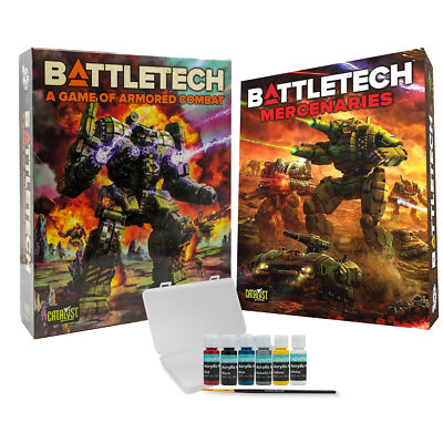 BattleTech 40th Anniversary Set with Mercenaries Box and Art Starter ...
