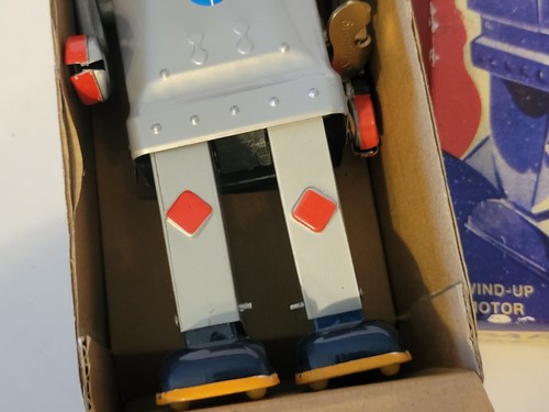 Sparkling Mike Wind Up Tin Robot Toy In Box (NEW OTHER - READ ...