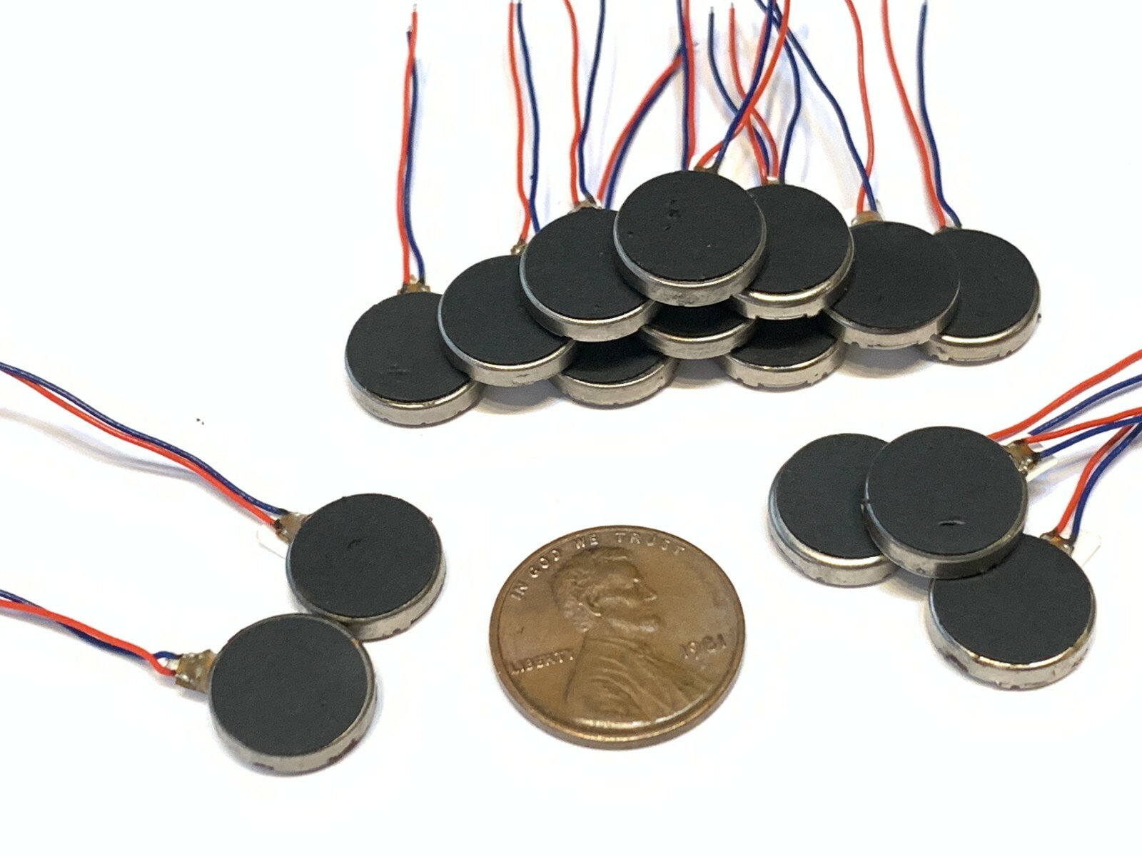 15 Pieces Vibration coin Vibrating motor flat micro rpm dc 12mm x 3mm ...