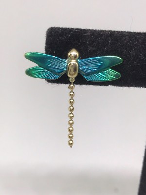 Avon Dragonfly Iridescent Bead Tac Pin 1 Inch | eBay
