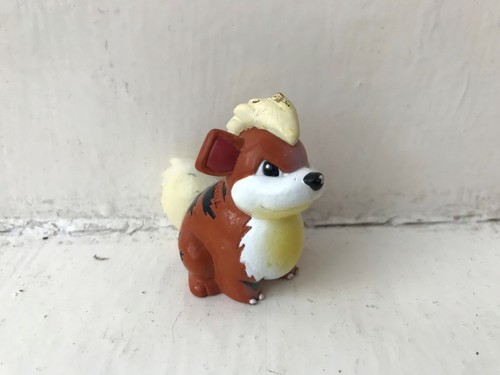 1999 ORIGNAL 2" POKEMON GROWLITHE TOY MINI FIGURE NINTENDO 1ST ...