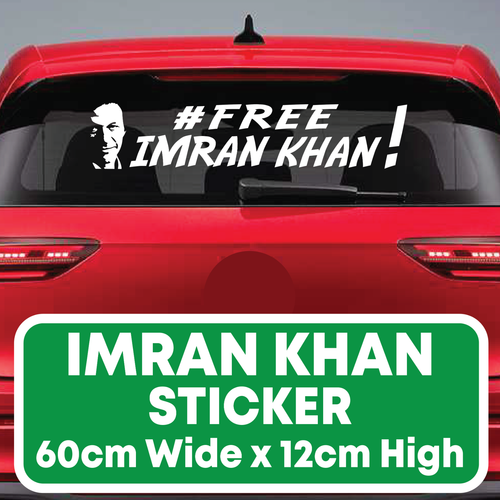Imran Khan PTI Sticker Decal # FREE IMRAN KHAN Car Home Window ...