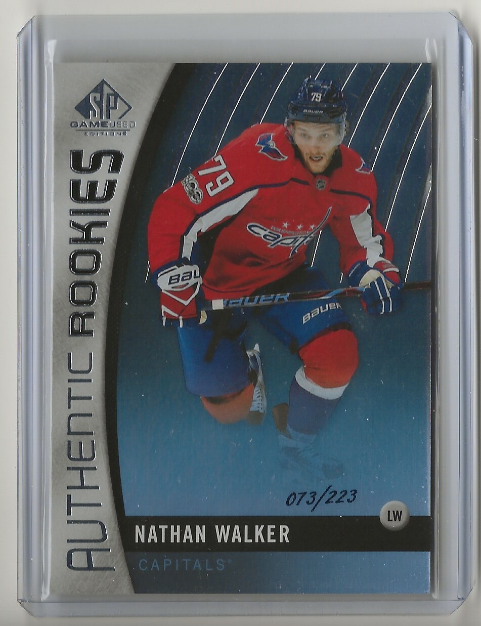 2017 2017-18 SP Game Used Rainbow Rookie #96 Nathan Walker 073/223 ...