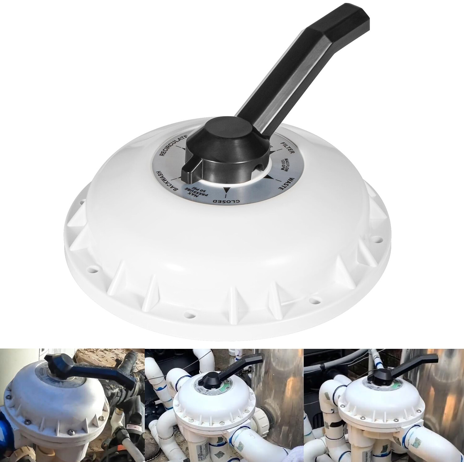 For Pentair 272422 Hi Flow 2" Valve Top Assembly 261050, 261049, 261142 | eBay