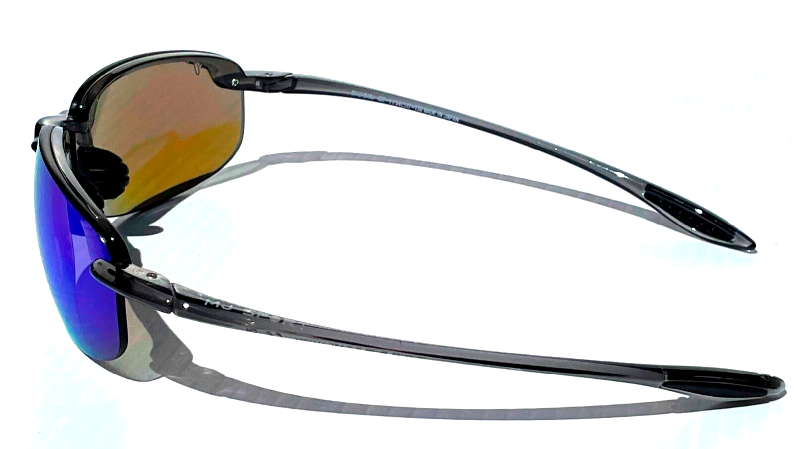 NEW Maui Jim HOOKIPA Smoke Grey POLARIZED Blue Lens Sunglass B407-11 | eBay