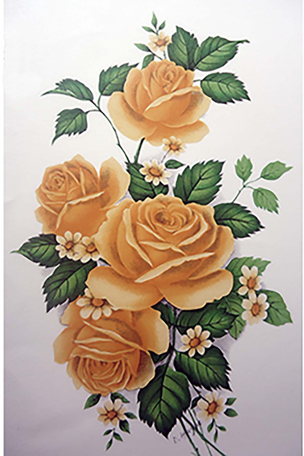 Rose Yellow Flower Select-A-Motif Waterslide Ceramic Decals Bx | eBay