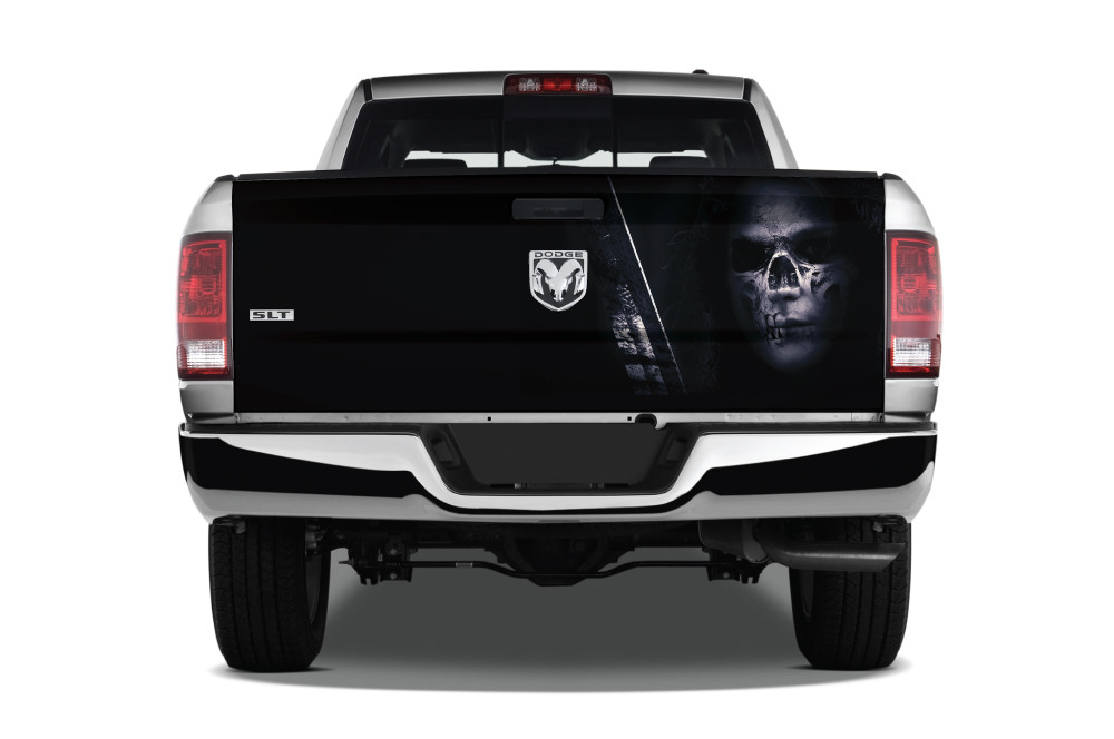 Sniper Gun Skull Army Marines Graphic Wrap Tailgate Vinyl Decal Truck ...