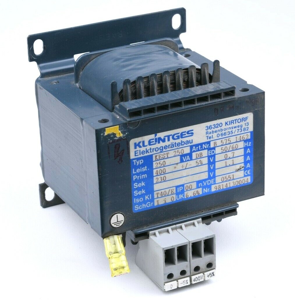 Kleintges Elektrogerätebau KEST 250 Transformator B 575 1462 Trafo 50 ...
