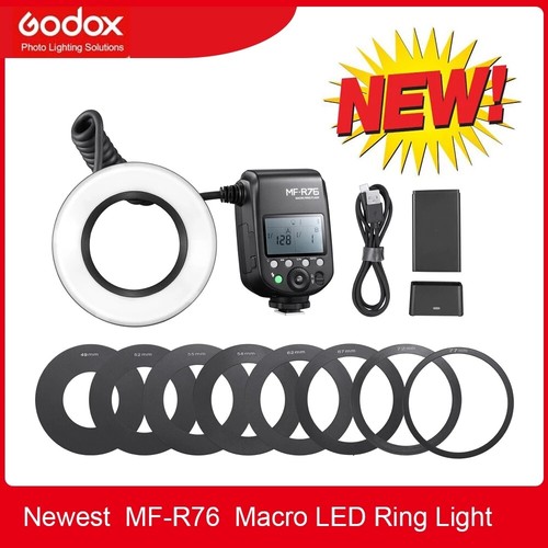 Godox MF-R76 Macro Ring Flash Light Camera Speedlite For Canon Nikon 6D ...