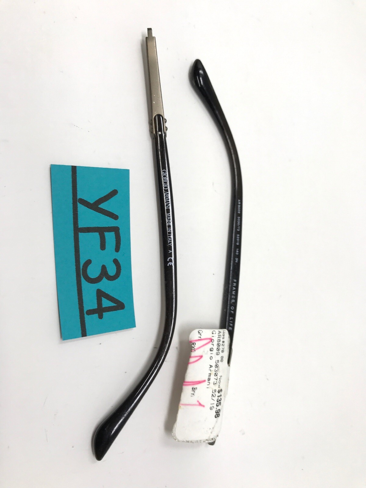 Authentic Temple Replacement PARTS GIORGIO ARMANI AR8009 5030/73 ...